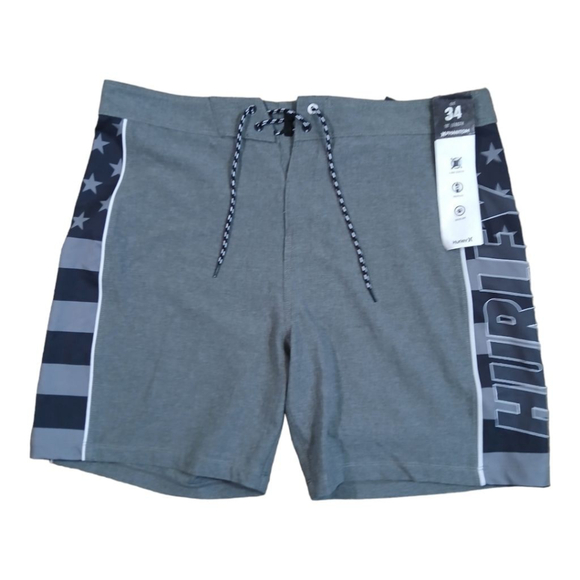 Hurley | Swim | Hurley Swim Shorts Mens Gray Black Size 34 New With ...